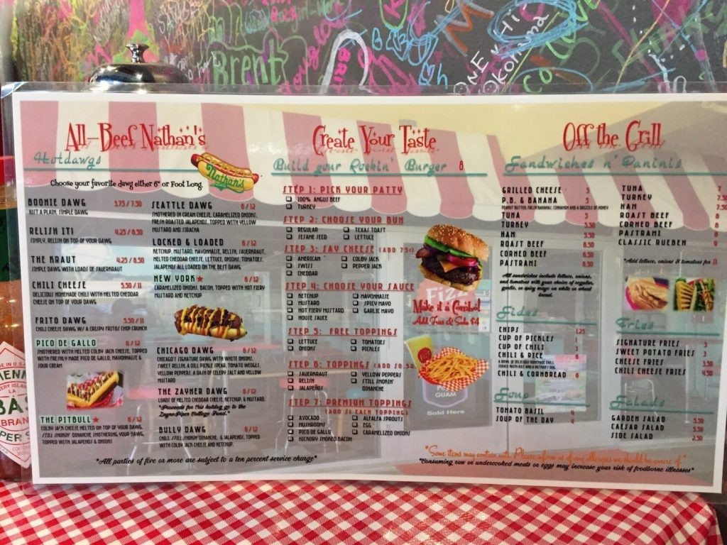 Selected restaurants in Guam -popular card-breaking restaurant Fizz and ...